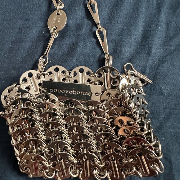 Paco Rabanne | Bags | Paco Rabanne 969 Silver Micro Bag Comes With Box ...